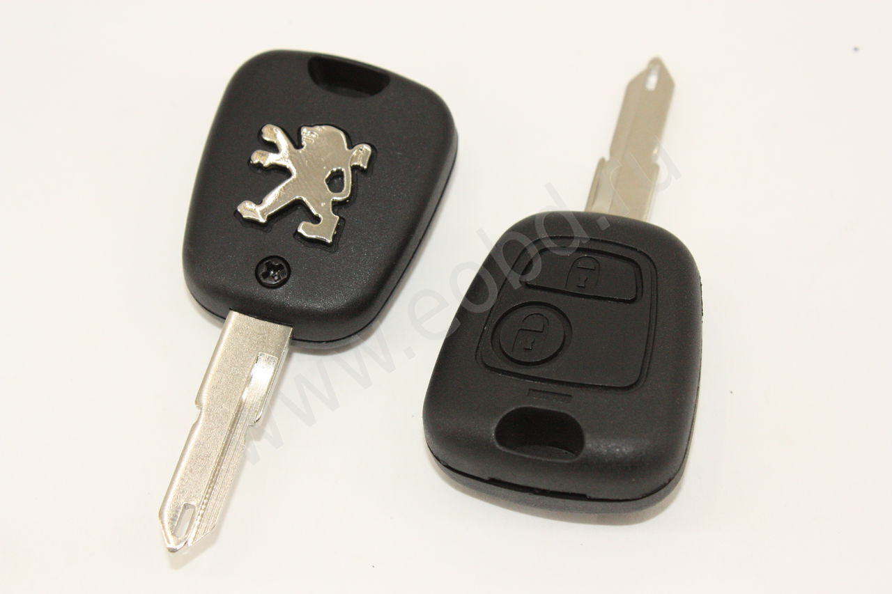 Ключ Peugeot Пежо 107 307 308 5008 508 Partner 206 308 2 кнопки №5